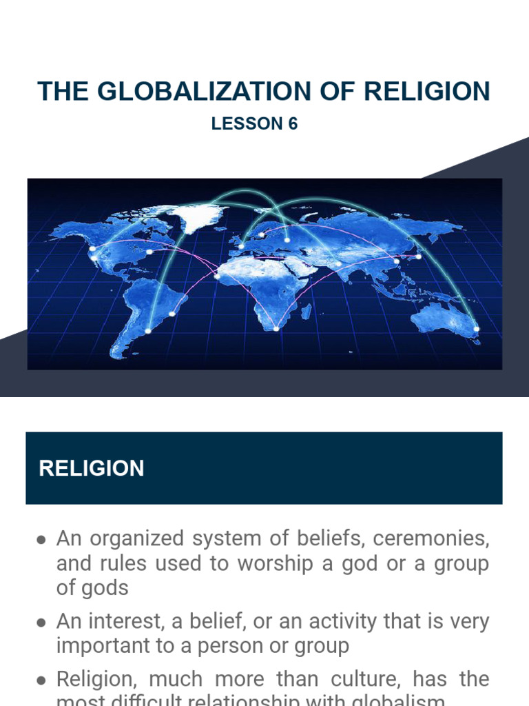 Lesson 6 The Globalization of Religion | PDF | Globalization ...