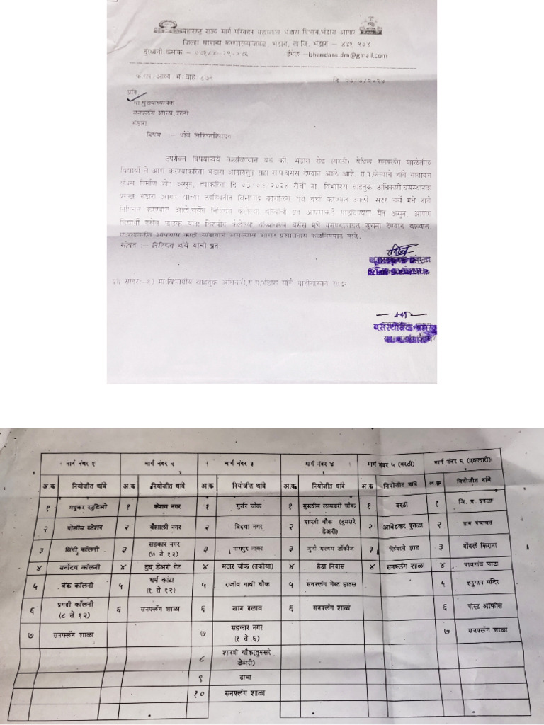 Bus Routes and Notice | PDF