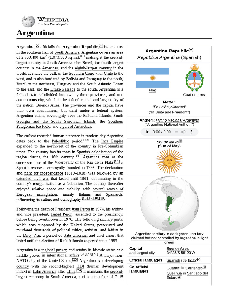 Argentina | PDF | Argentina | Mauricio Macri