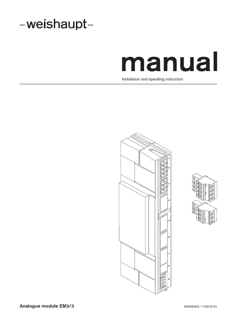 Installation And Operating Instruction Analogue Module Em3 3 Pdf