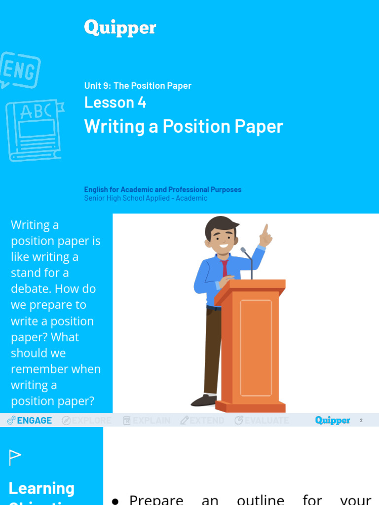 EAP 11_12_UNIT 9_LESSON 4_Writing a Position Paper | PDF | English ... EAP 11_12_UNIT 9_LESSON 4_Writing a Position Paper | PDF | English ...