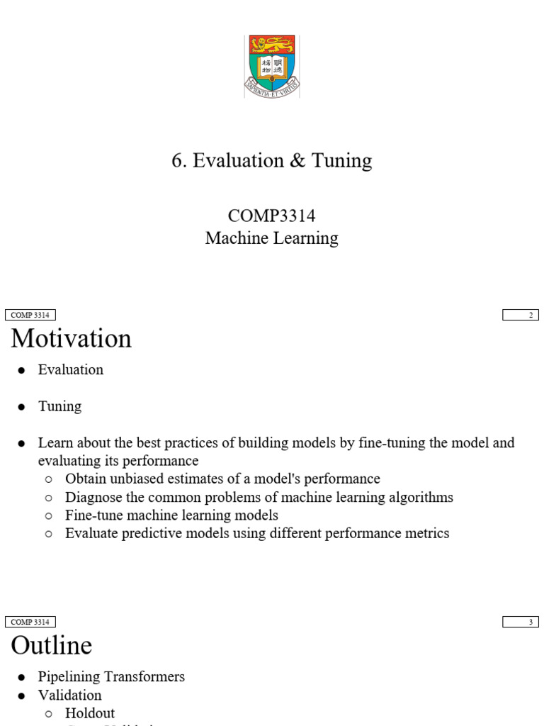 6. Evaluation Tuning | PDF | Cross Validation (Statistics) | Receiver Operating Characteristic