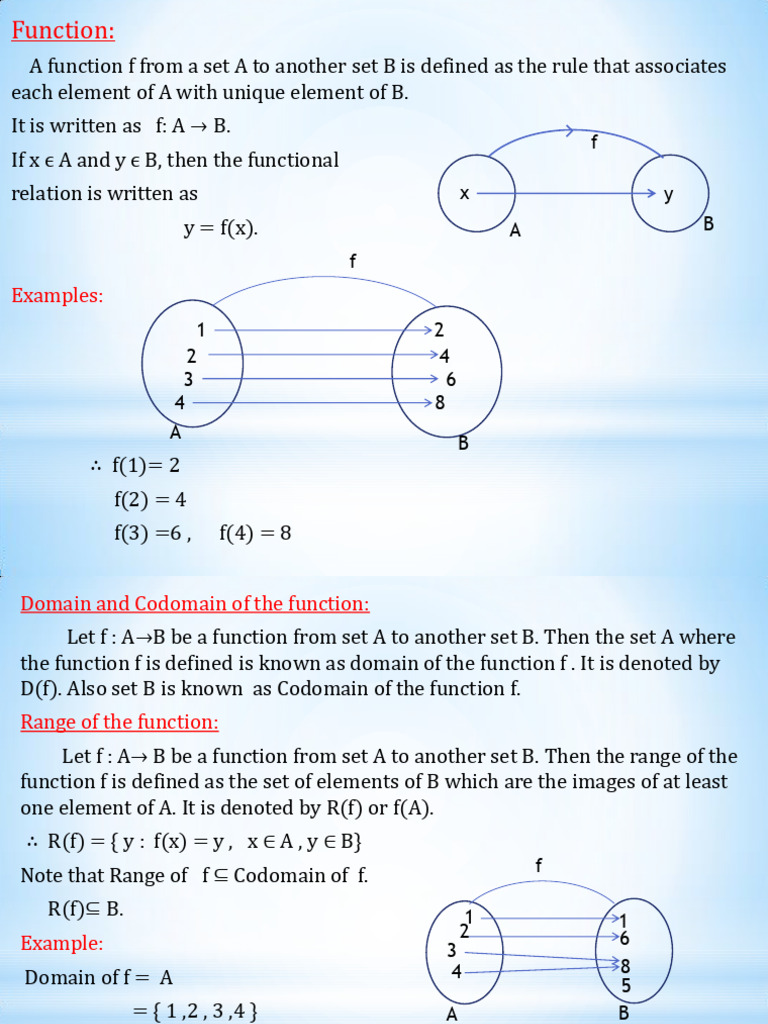 XI Function - 1 | PDF | Function (Mathematics) | Mathematical Relations