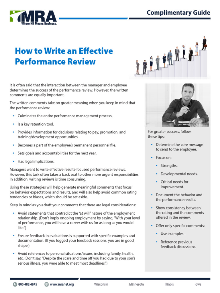 How To Write An Effective Performance Review Mra | PDF | Performance ...