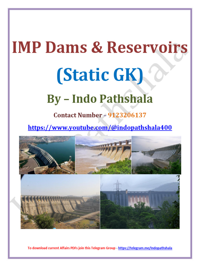 IMP Dams & Reservoirs | PDF | Environmental Engineering | Landscape