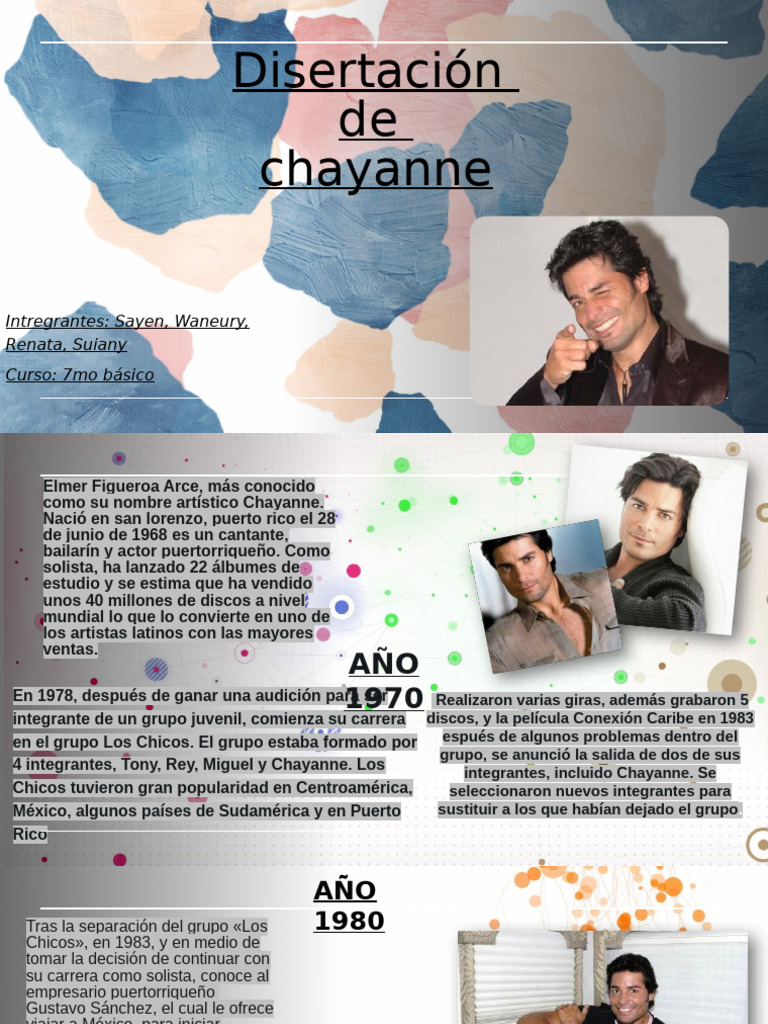 Disertación de Chayanne | PDF | Música grabada | Música pop
