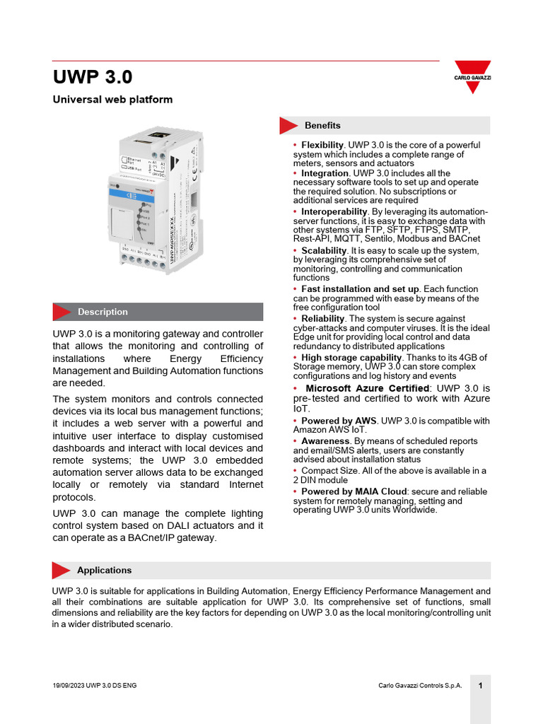 UWP 3.0: Building Automation Hub | PDF | Port (Computer Networking) | File Transfer Protocol