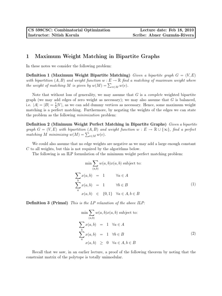 Lecture 10 | PDF | Linear Programming | Computational Complexity Theory