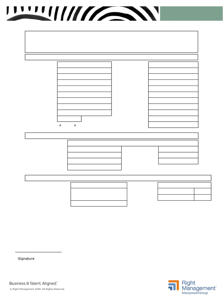 Candidate Start Up Sheet - Template | PDF