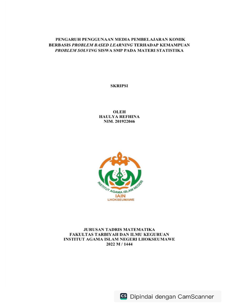 Cover Skripsi Fina | PDF