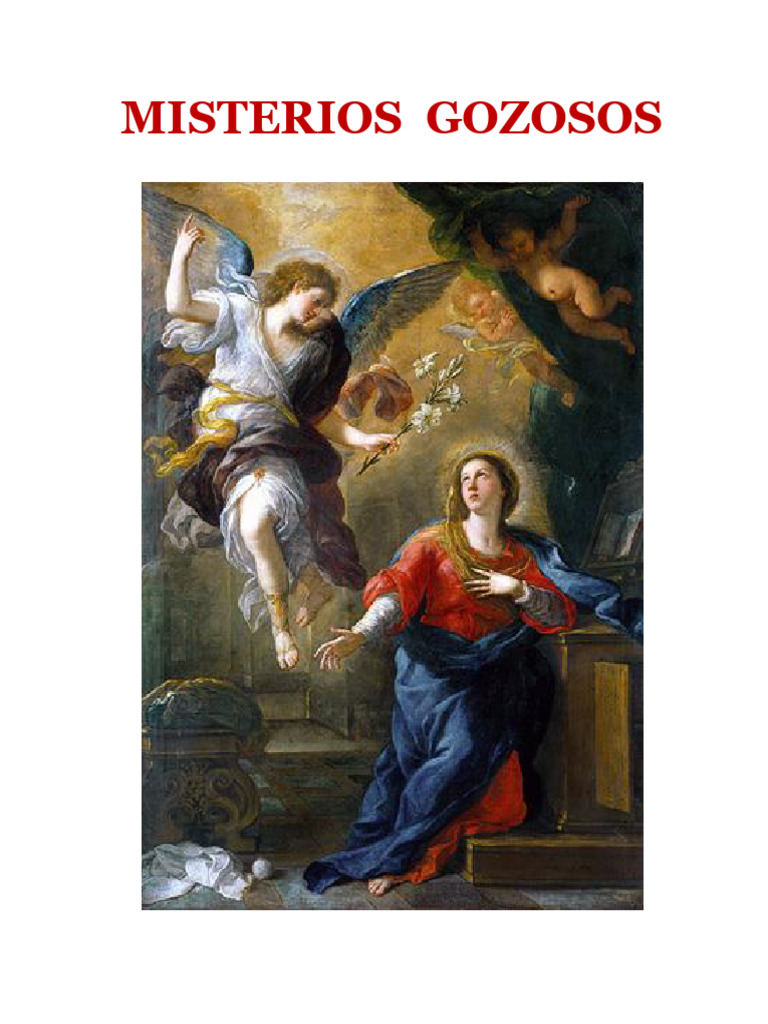 Rosario Meditado: Misterios Gozosos | PDF | María, madre de Jesús ...