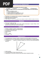 Mdcat Physics Notes Force and Motion | PDF