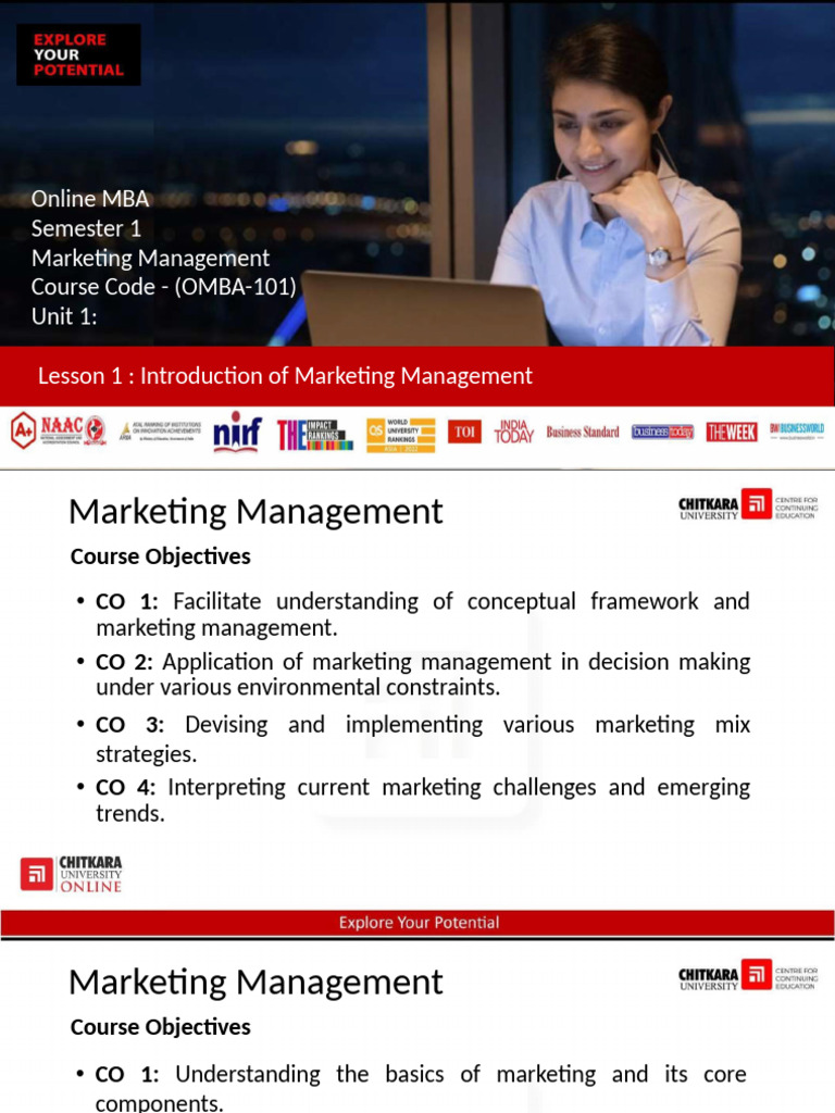 Unit 1 Session 1 | PDF | Marketing | Brand