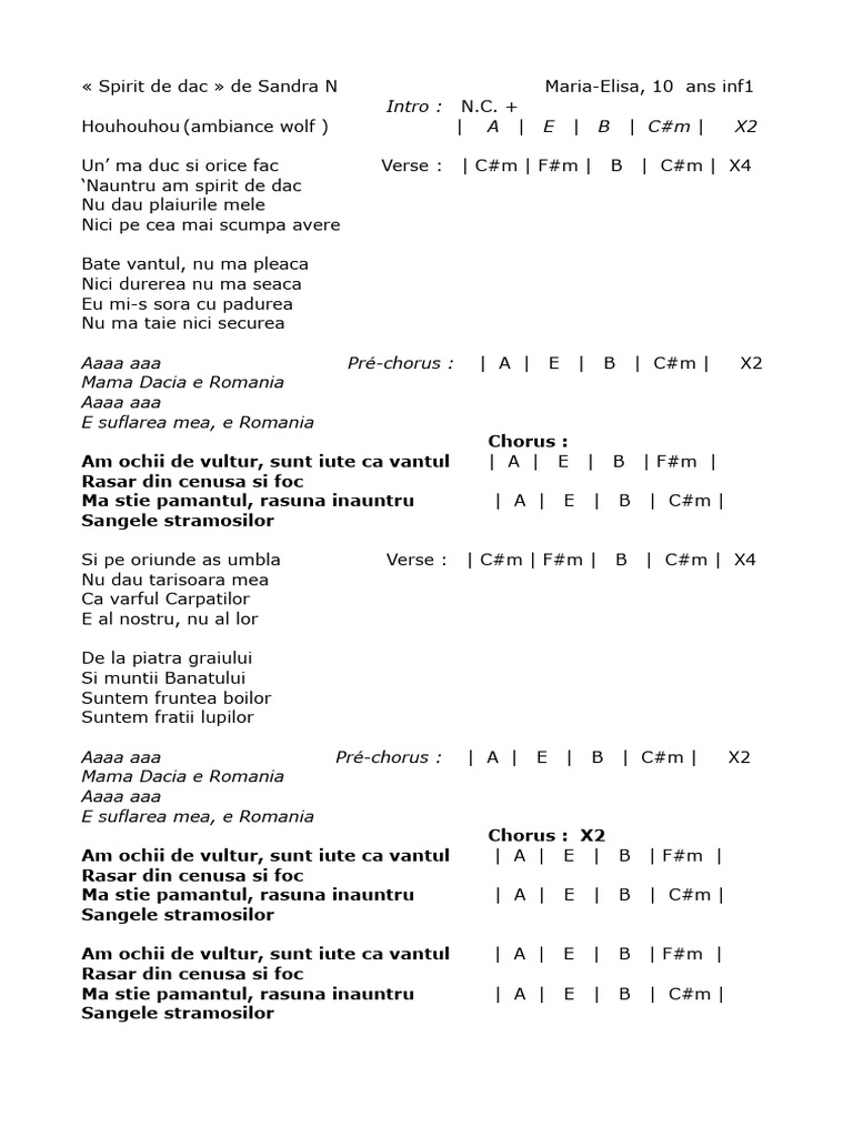 Spirit de dac de Sandra N | PDF