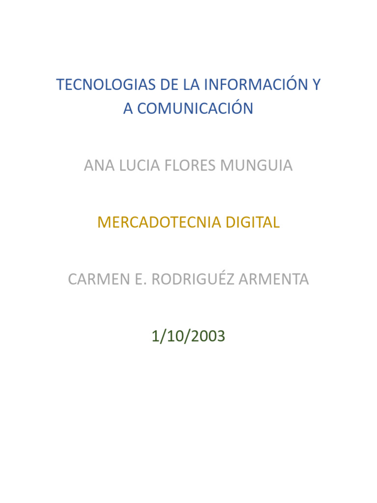 TIC 4.1 Flores Ana | PDF | Publicidad digital | Publicidad