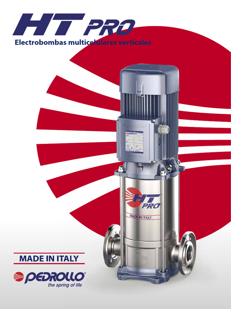 HT-PRP-ES-50 HZ Pedrollo | PDF | Bomba | Materiales