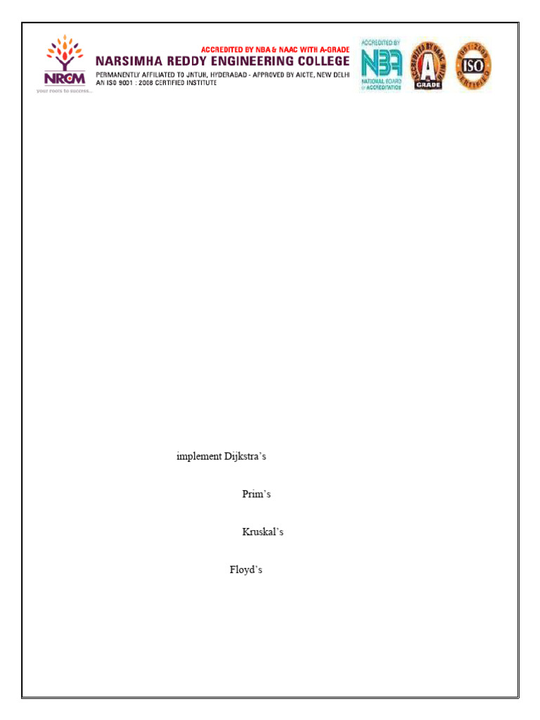 Daa Lab Manual Cse III I Sem | PDF | Dynamic Programming | Combinatorics