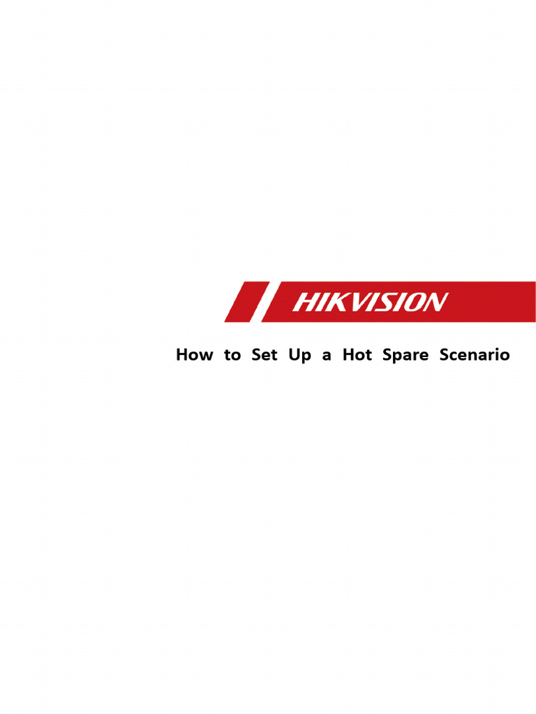 How To Set Up A Hot Spare Scenario | PDF | Damages | Server (Computing)
