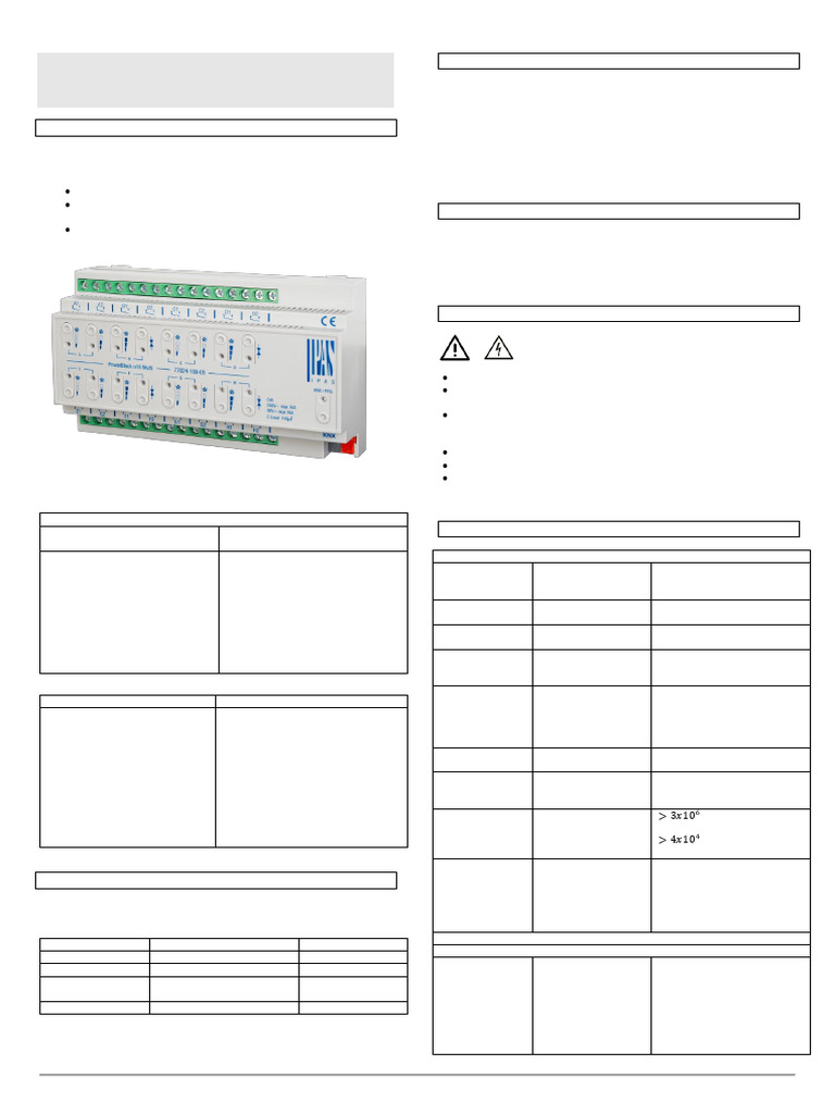 PowerBlock o16 Multi Installation Guide | PDF | Electrical Connector ...