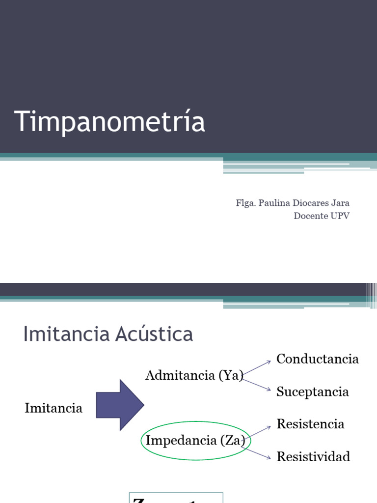 Timpanometría | PDF
