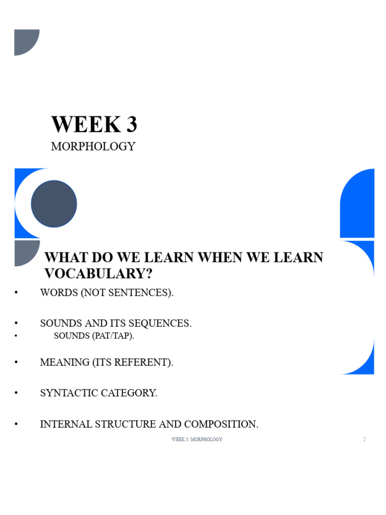 Introduction To Morphology | PDF | Morphology (Linguistics) | Word