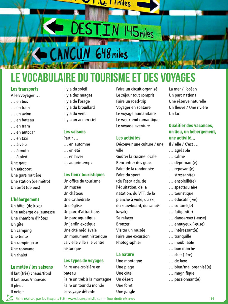 Le Tourisme Et Les Voyages | PDF