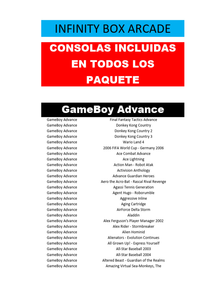 Lista de Juegos Infinitybox | PDF | Star Wars