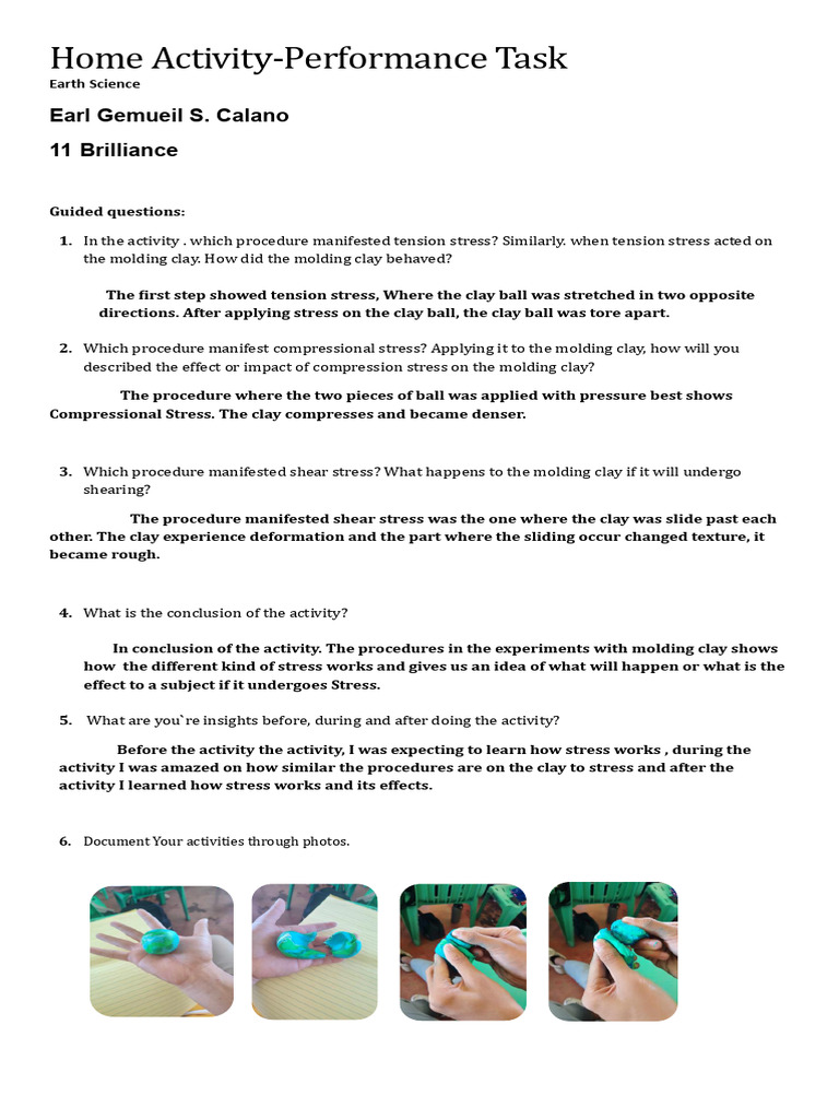 Earthsci Performance Task | PDF