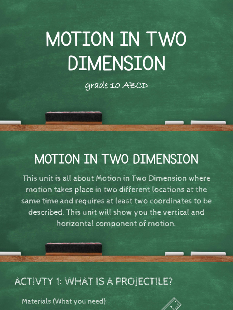 Q1 - JHS Sci 10 Motion in Two Dimension PPT (2024-2025) | PDF ...