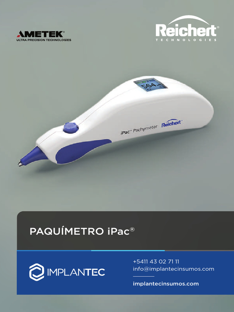 Manual Ipac Pachymeter | PDF | Bluetooth | USB