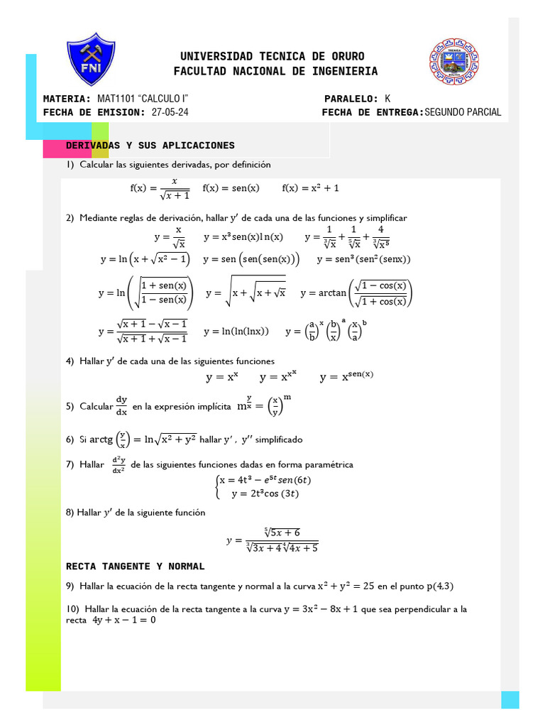 PRACT NRO 2 MAT 1101 K | PDF | Elipse | Geometría algebraica