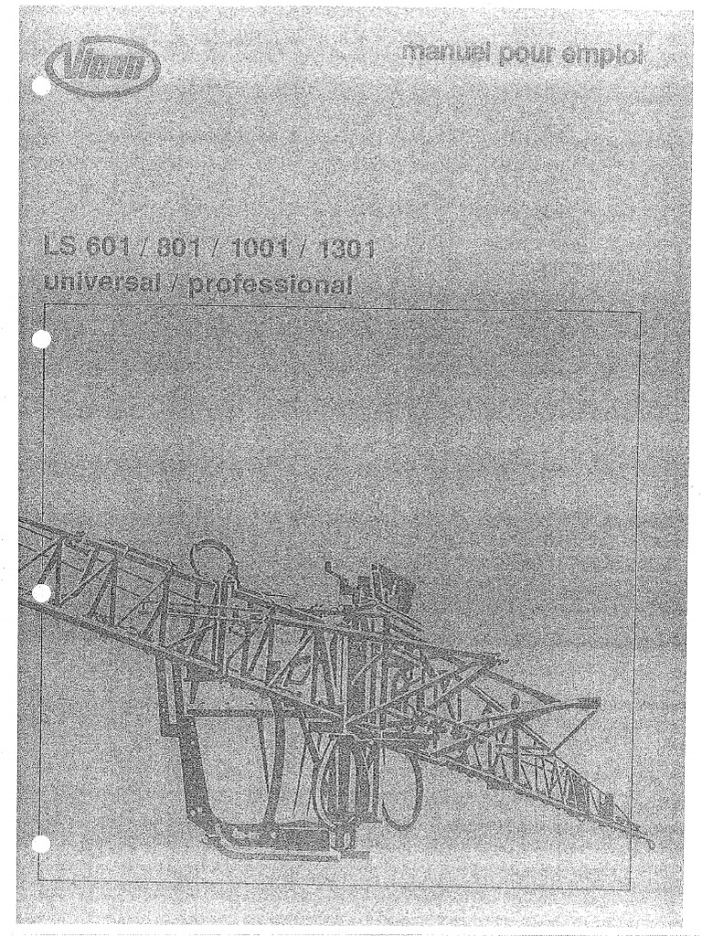 7 Vicon LS 601 801 1001 1301 USE FR | PDF