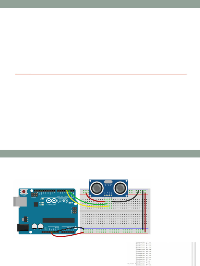Practica Sensor Ultrasonico HC SR04 | PDF | Sensor | Sonido