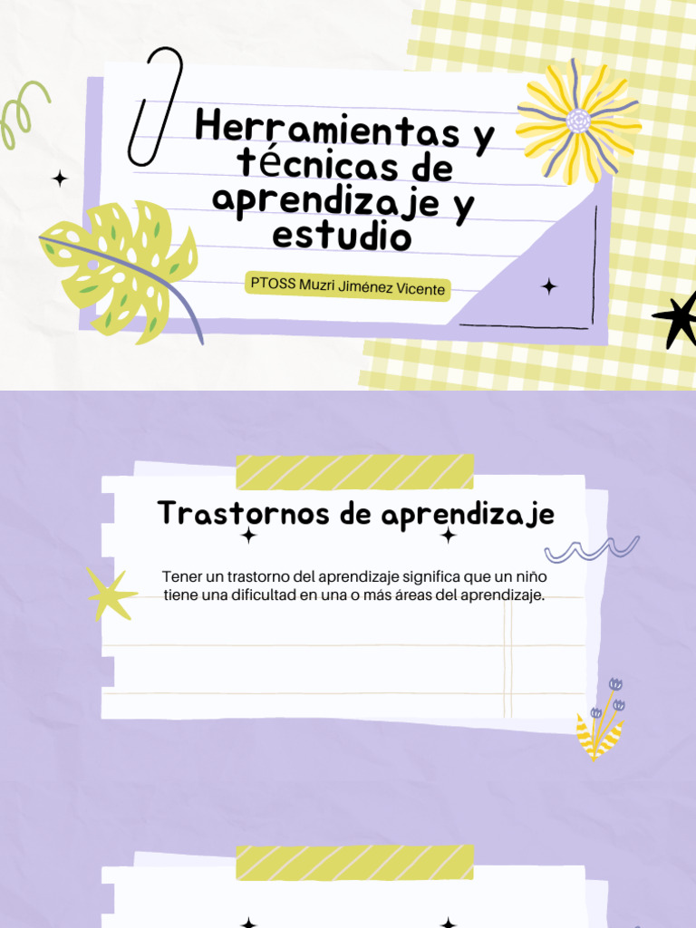 Técnicas y Herramientas de Aprendizaje | PDF | Desorden hiperactivo y ...