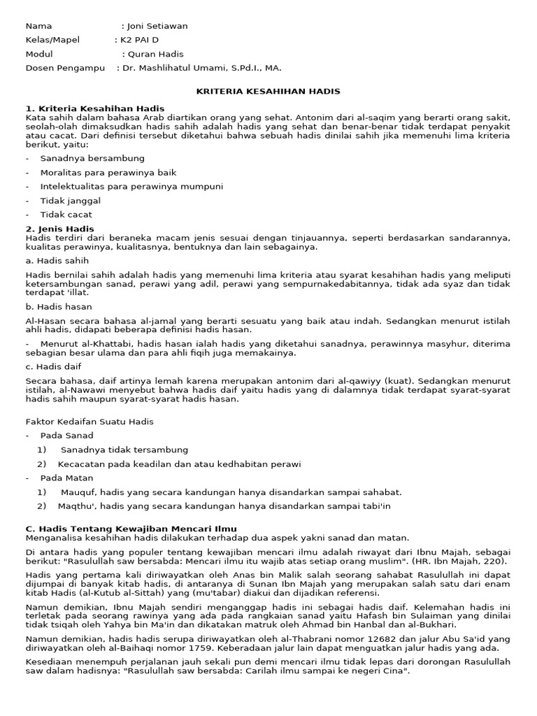 Resume Modul 2 KB 3 PPG PAI | PDF