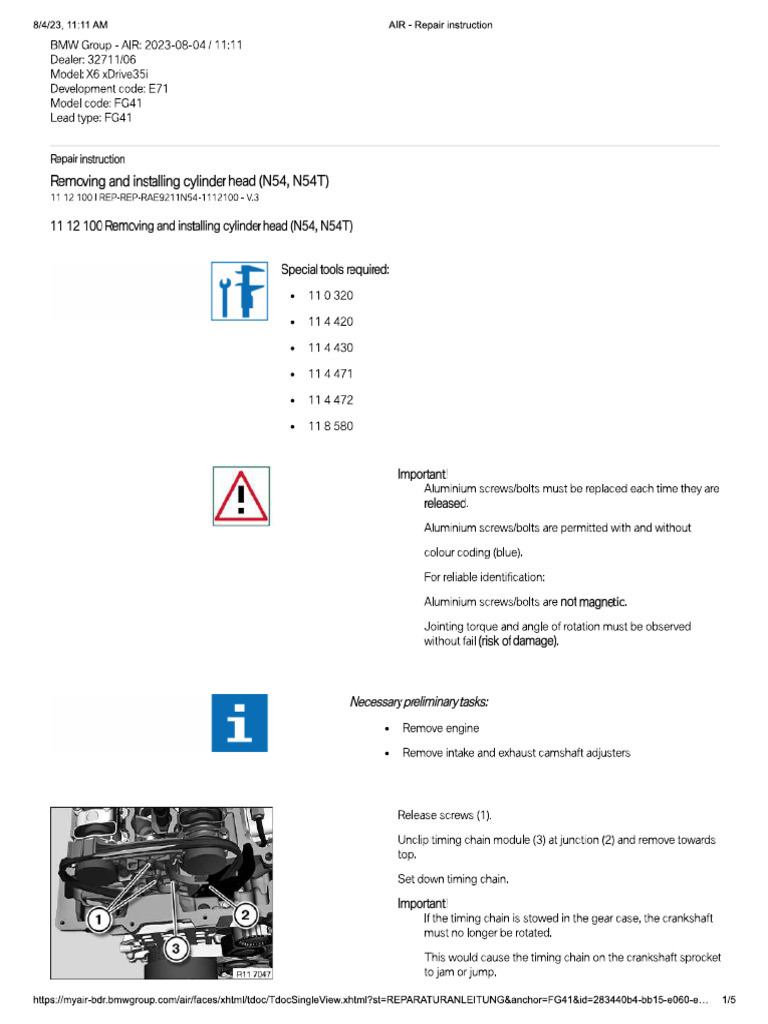 Cylinder Head Installation Pdf