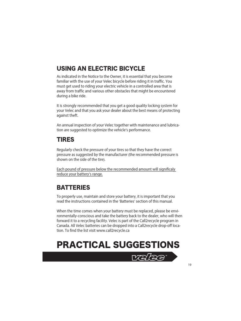 Velec2022 General Manual | PDF | Battery Charger | Rechargeable Battery