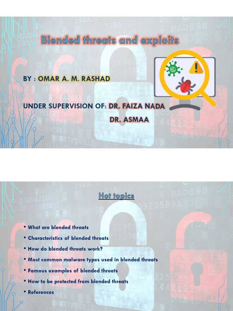 Blended Threats and Exploits | PDF | Malware | Antivirus Software