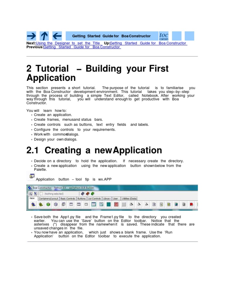 Boa Constructor: Build Your First App | PDF | Menu (Computing ...