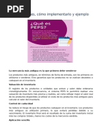 Guía Completa del Sistema PEPS | PDF | Inventario | Business