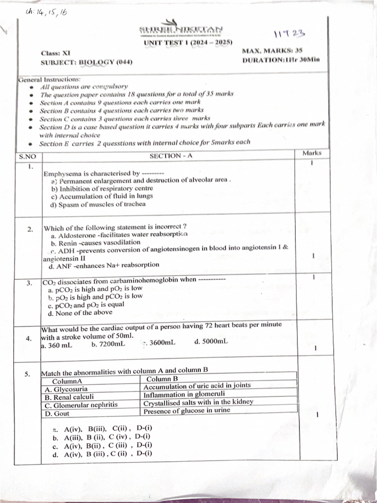 UT-1 Biology | PDF