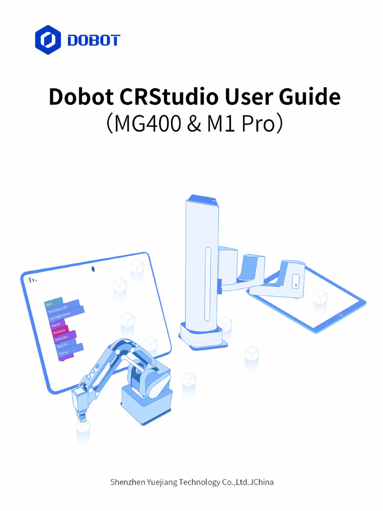 Dobot CRStudio User Guide (MG400&M1 Pro) - V4.13.0 - 2.14.0 - 20240311 - en | PDF | Button ...