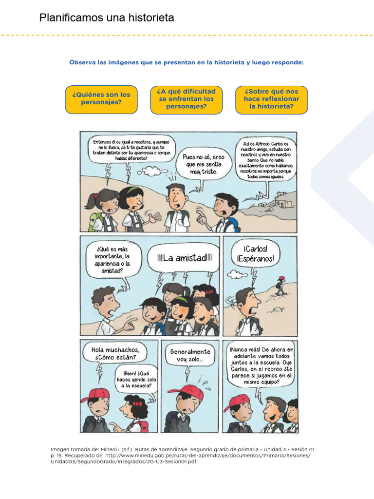 Ficha S2 Planificamos Una Historieta | PDF | Cómics