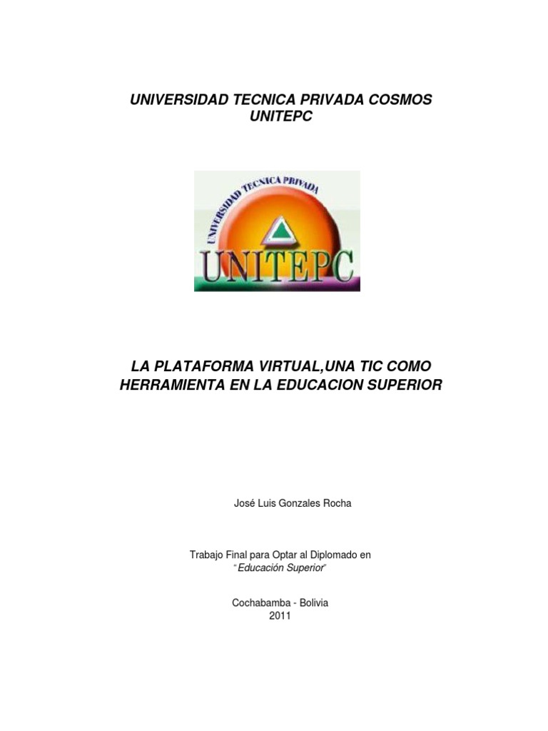 Monografia Unitepc | PDF | Educación a distancia | Maestros