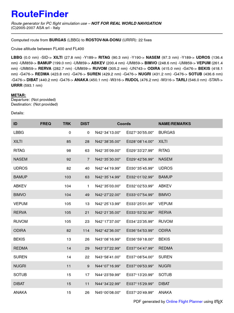 LBBG-URRR | PDF | Civil Aircraft | Aerospace Engineering
