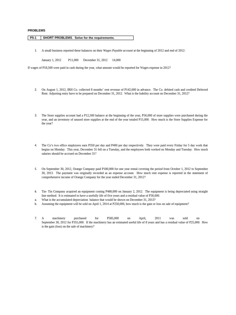 Adjusting Entries - Accruals and Deferrals | PDF | Debits And Credits ... Adjusting Entries - Accruals and Deferrals | PDF | Debits And Credits ...
