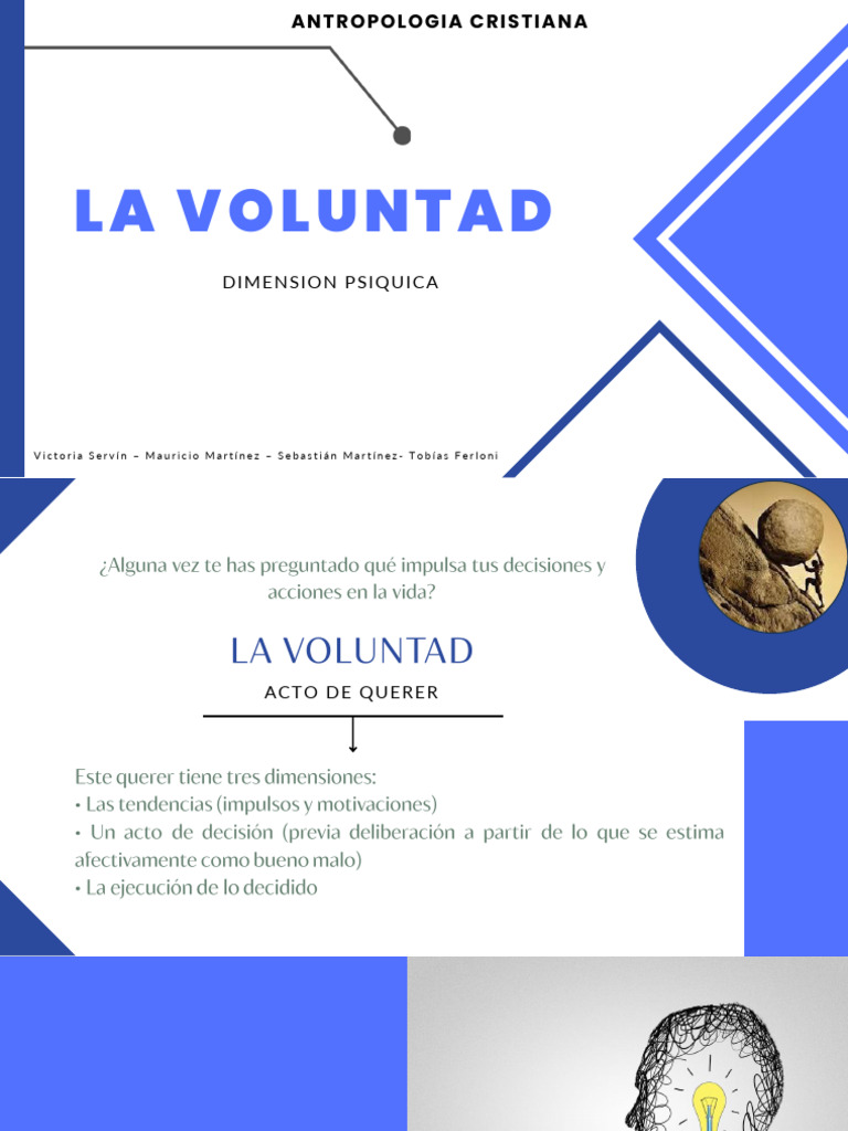 Voluntad | PDF | Acción (filosofía) | Teorías metafísicas
