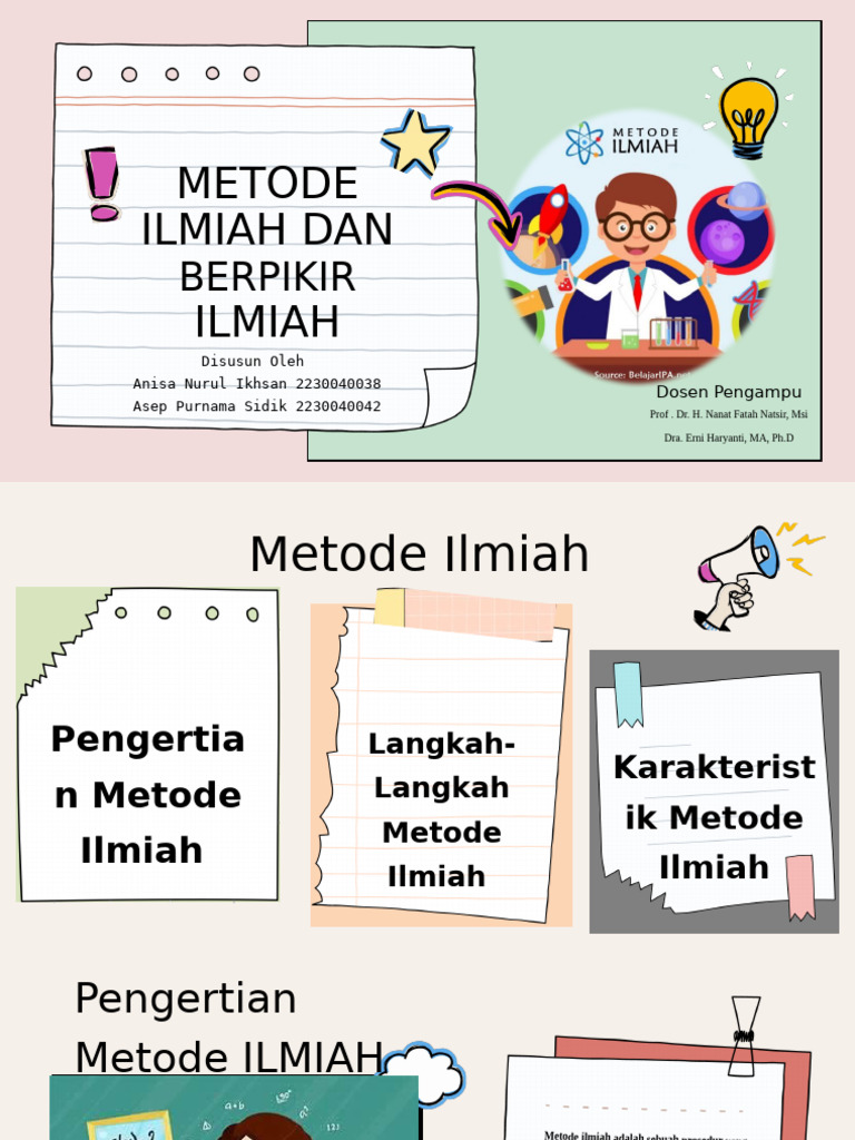 Metode Ilmiah Dan Berpikir Ilmiah | PDF Metode Ilmiah Dan Berpikir Ilmiah | PDF