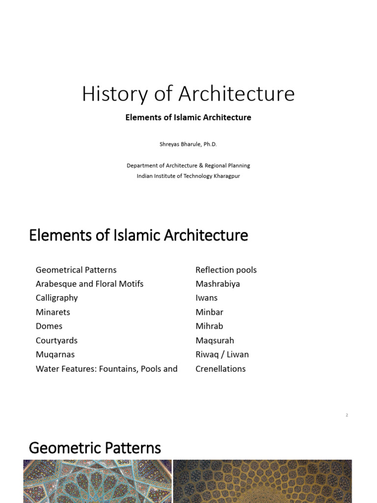 Key Elements of Islamic Architecture | PDF | Mosque | Paradise