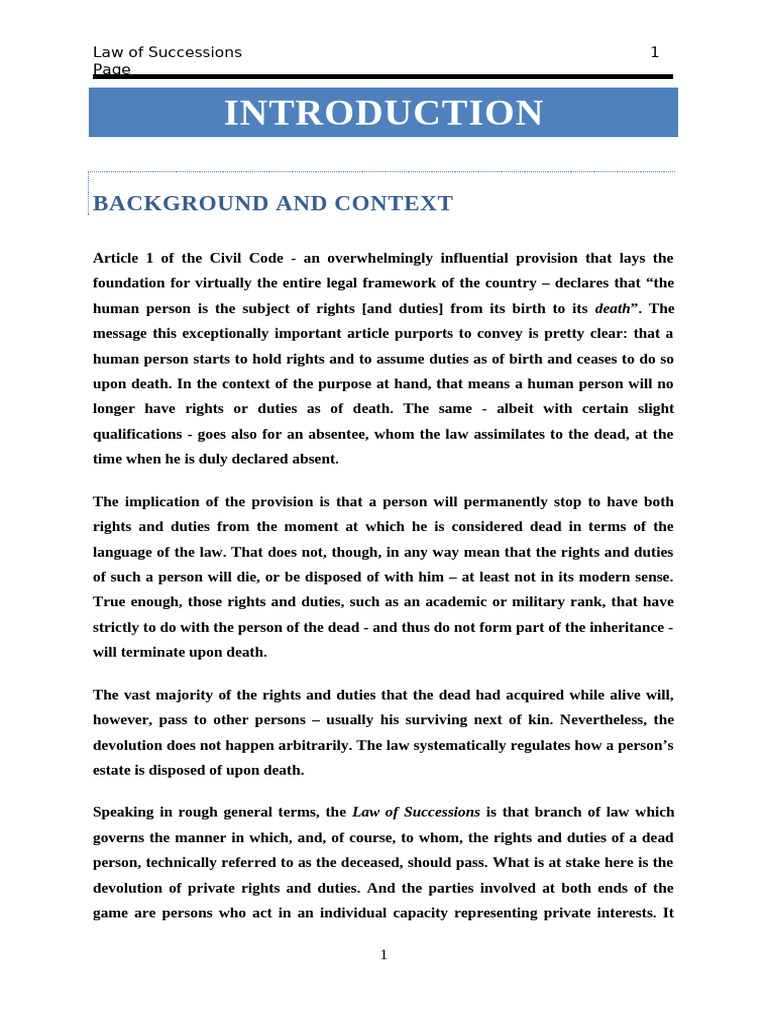Law of Succession Body | PDF | Insurance | Life Insurance